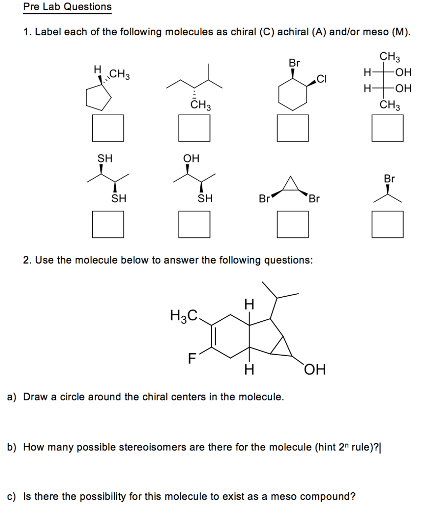 Solved Pre Lab Questions 1. Label each of the following | Chegg.com