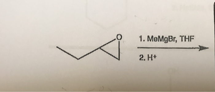 Solved o 1. MeMgBr, THF 2, H | Chegg.com