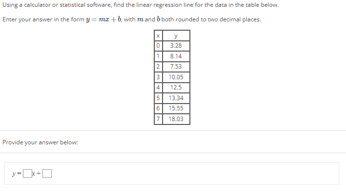 Solved Using a calculator or statistical software, find the | Chegg.com