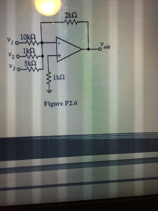 Solved Find the output voltage,Vout in terms of the input | Chegg.com