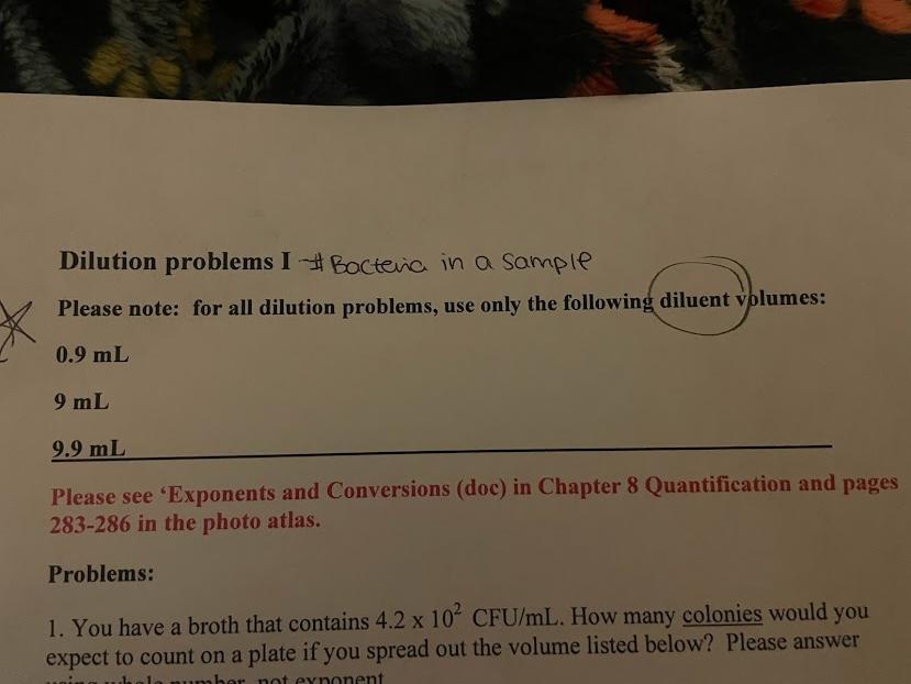 Solved Problems: 1. You have a broth that contains | Chegg.com