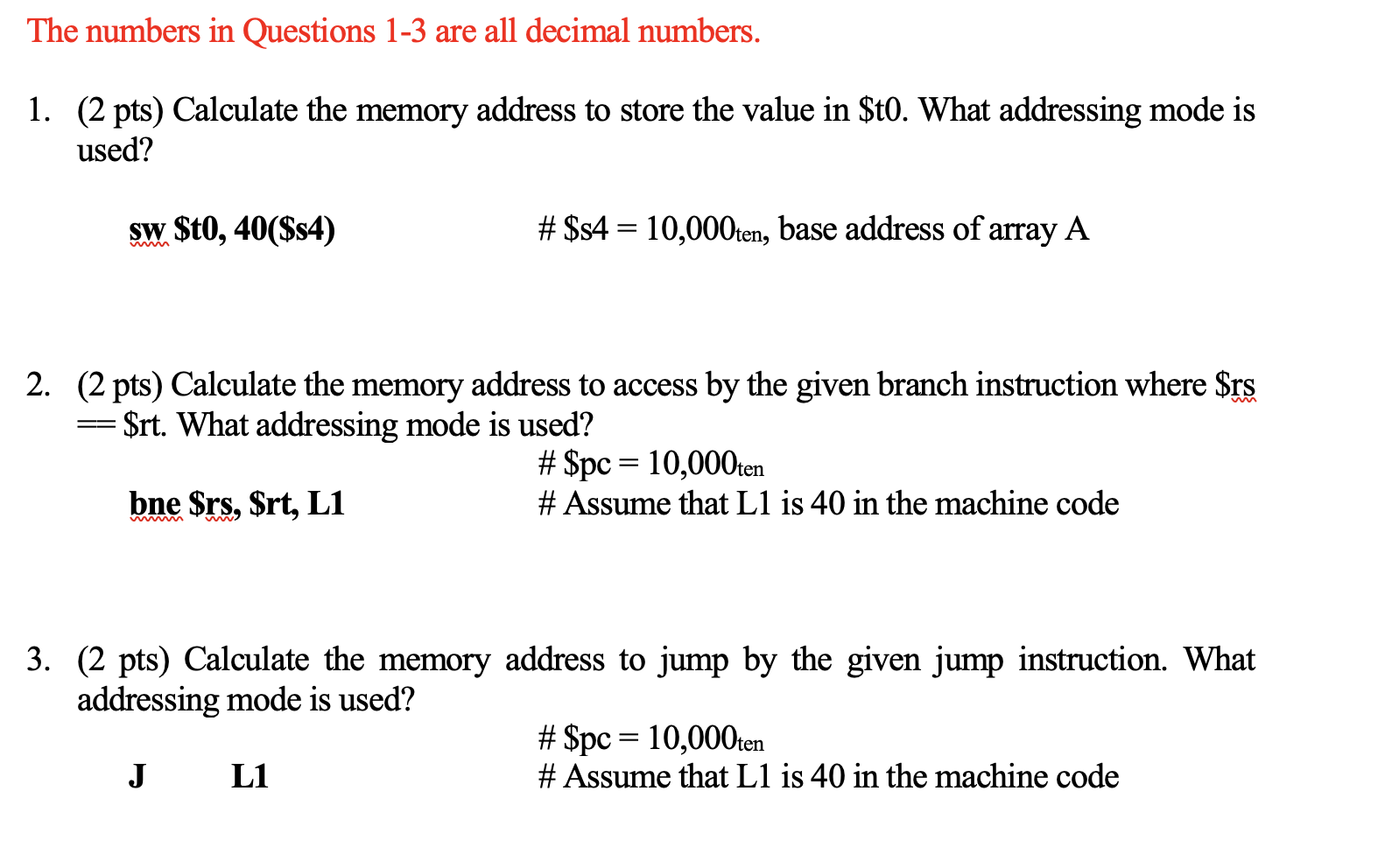 Solved The numbers in Questions 1−3 are all decimal numbers. | Chegg.com