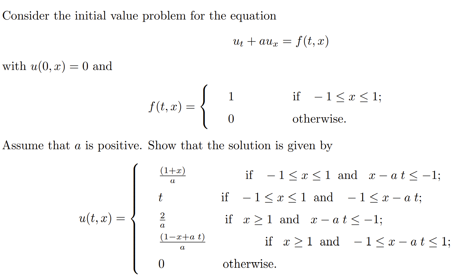 Solved Consider the initial value problem for the equation | Chegg.com