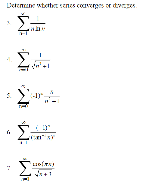 Solved Determine whether series converges or | Chegg.com