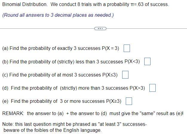 Solved A random variable follows a binomial distribution | Chegg.com