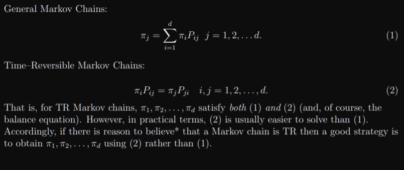 Solved General Markov Chains: d ; = TiPij j = 1, 2, ... d. | Chegg.com