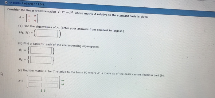 Solved Consider the linear transformation T: R^n rightarrow | Chegg.com