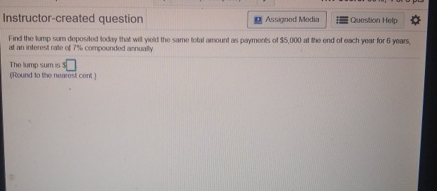 Solved Instructor-created question Assigned Media Question | Chegg.com