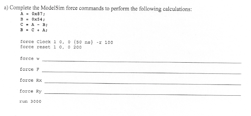 Problem: Based on the given VHDL codes... (a) | Chegg.com