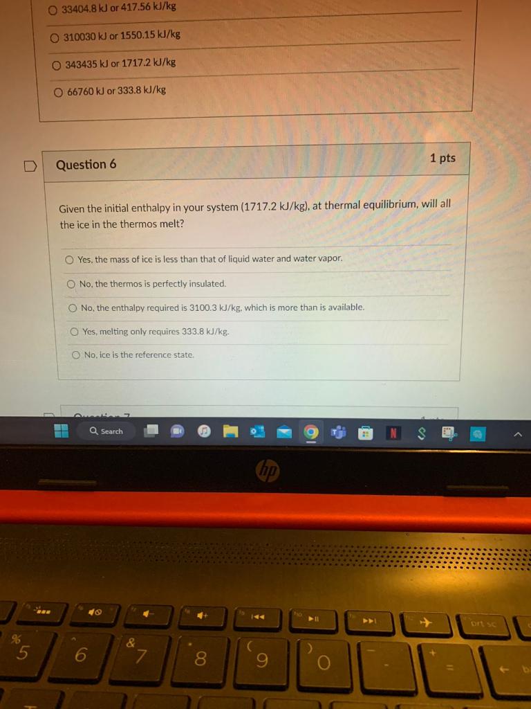Solved 33404.8 kJ or 417.56 kJ/kg 310030 kJ or 1550.15 kJ/kg | Chegg.com