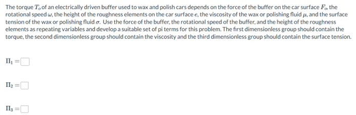 Solved The Torque To Of An ﻿electrically Driven Buffer Used 