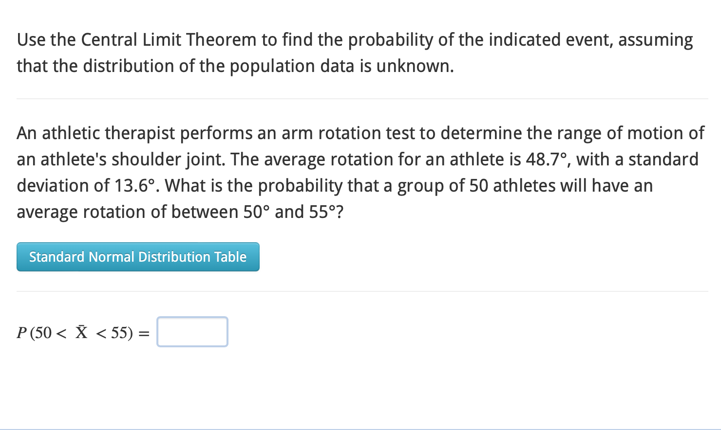 Solved Use the Central Limit Theorem to find the probability | Chegg.com