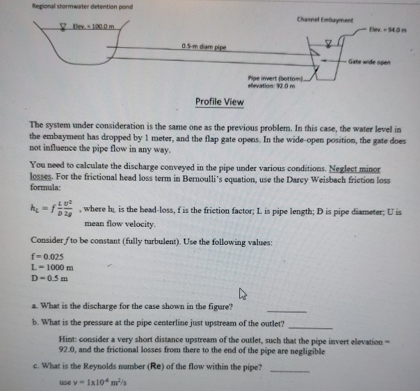 Solved A pipe is being designed to connect a regional | Chegg.com