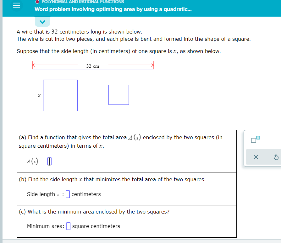 Solved = POLYNOMIAL AND RATIONAL FUNCTIONS Word problem | Chegg.com
