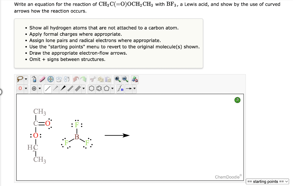 Solved Write an equation for the reaction of CH3C(=O)OCH2CH3 | Chegg.com