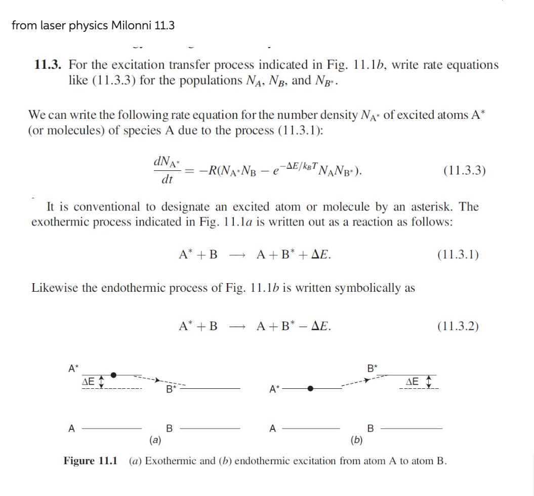 Solved from laser physics Milonni 11.3 11.3. For the | Chegg.com