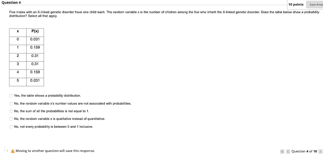 Solved distribution? Select all that apply. Yes, the table | Chegg.com
