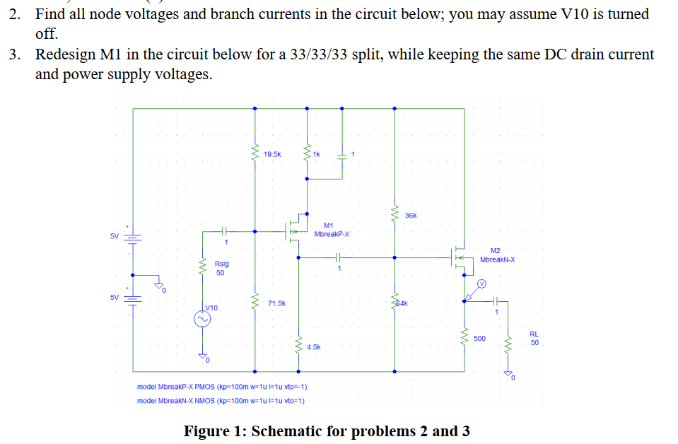 Solved 2. Find all node voltages and branch currents in the | Chegg.com