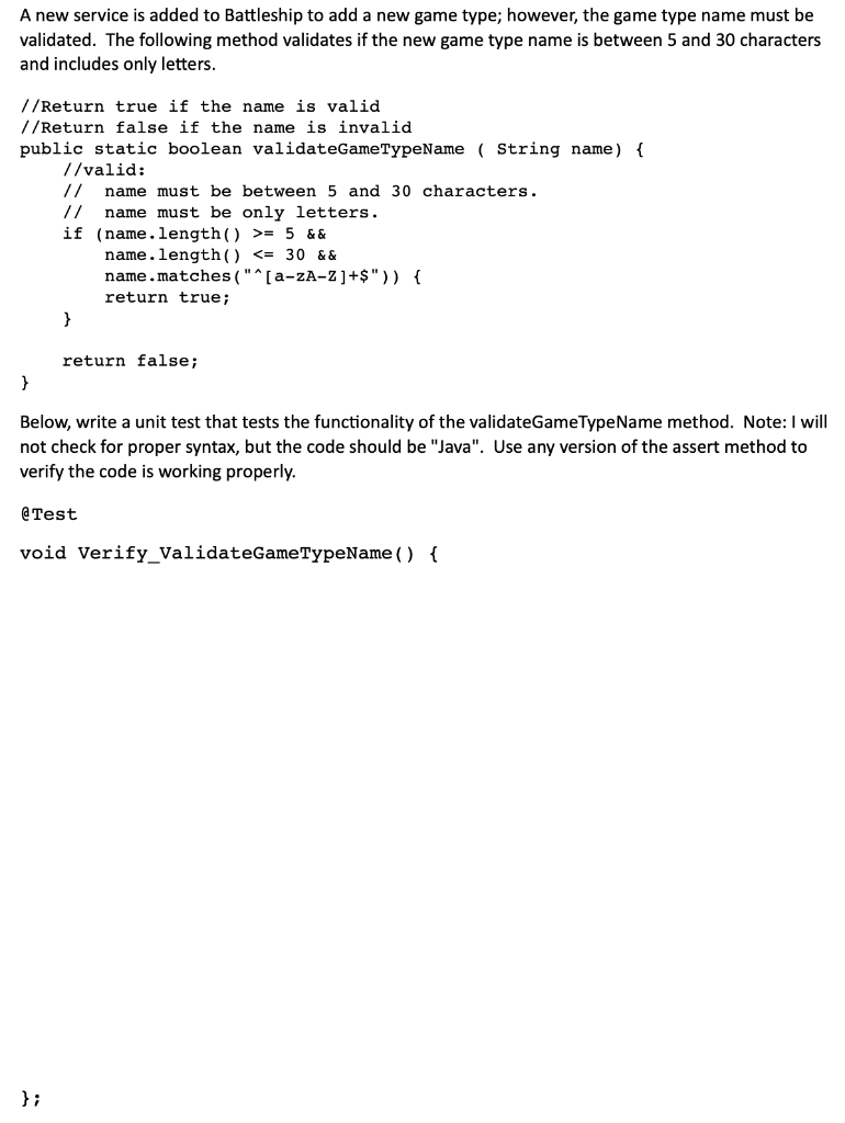 Solved A new service is added to Battleship to add a new | Chegg.com