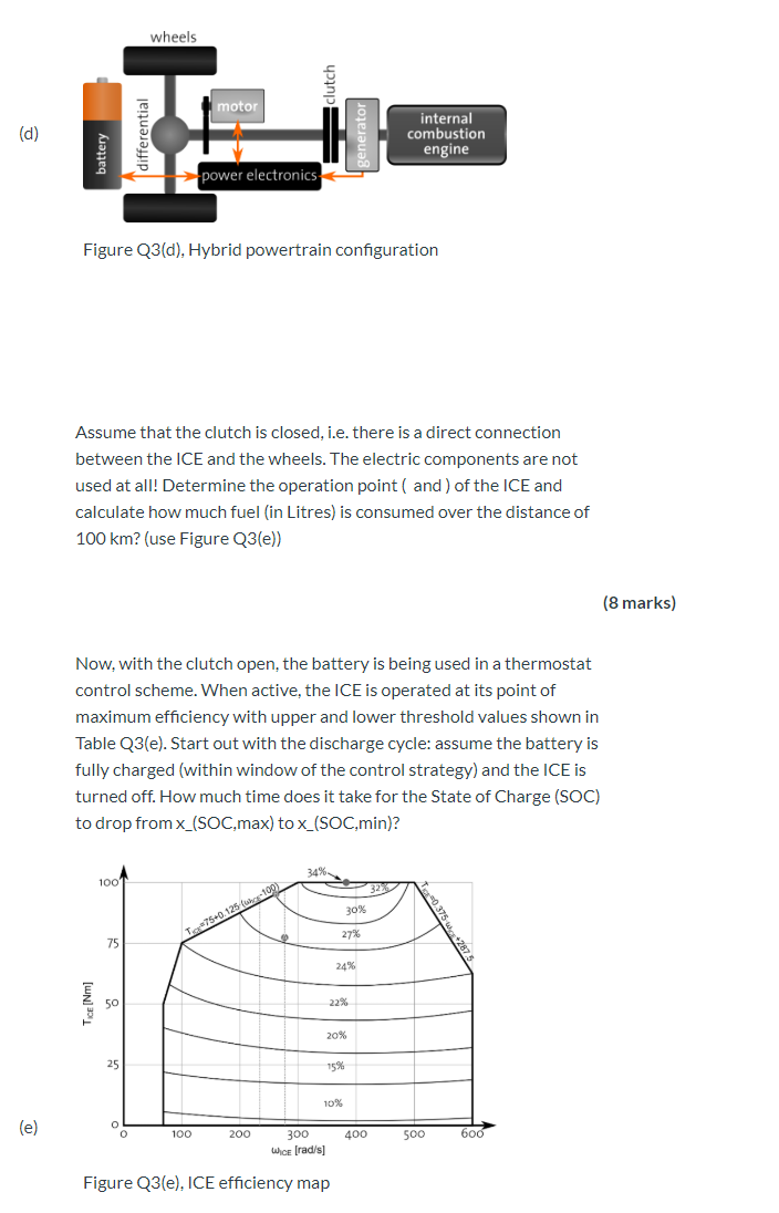 Solved The components of a hybrid powertrain are shown in | Chegg.com