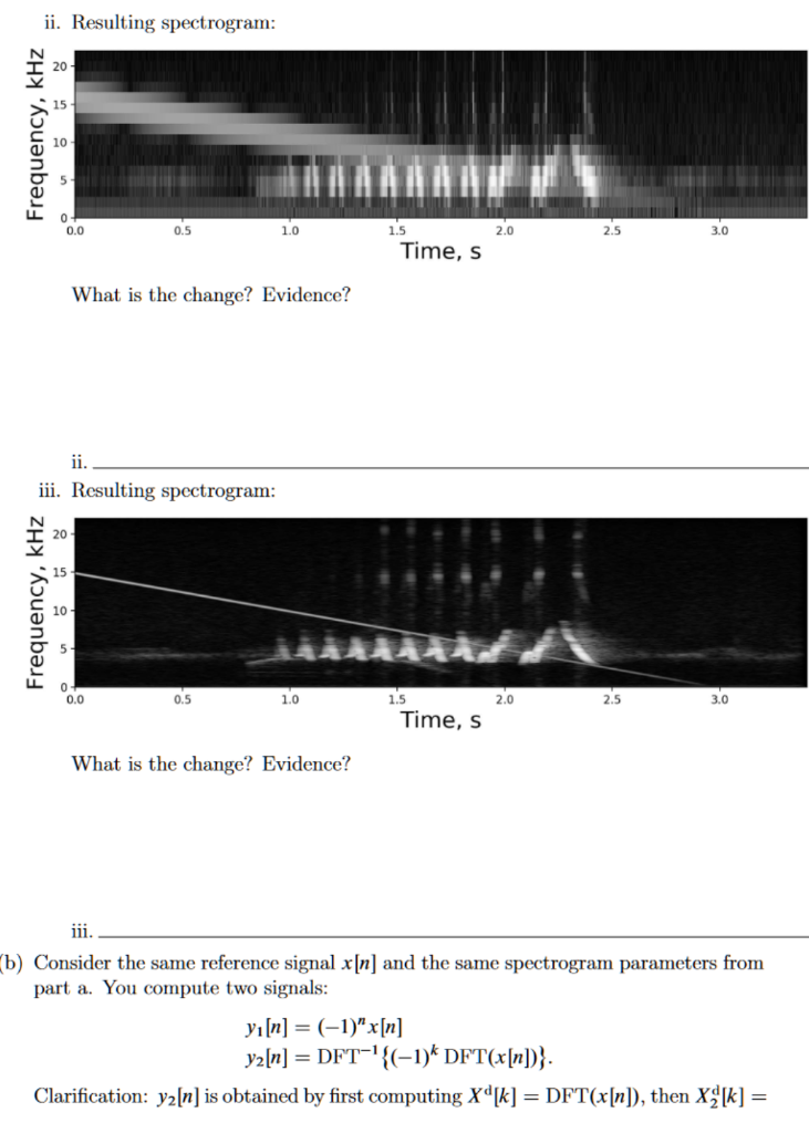 Solved Spectrogram. You are given a function which computes | Chegg.com