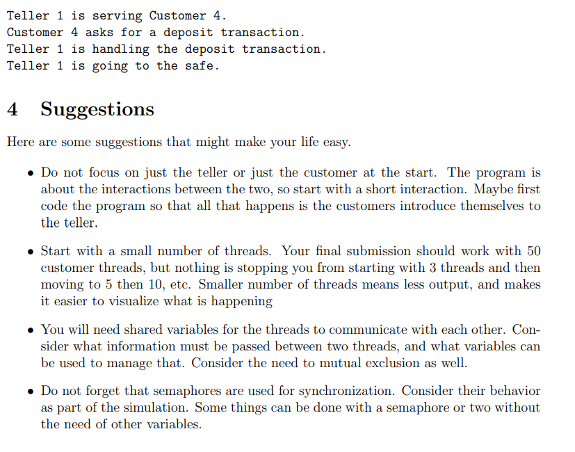 1 Description You will write a simulation of a | Chegg.com