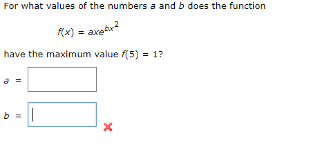 Solved For what values of the numbers a and b does the | Chegg.com
