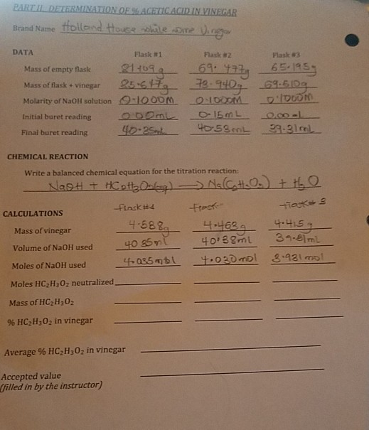 Solved solve for the moles of hc2h3o2 neutralized,the mass | Chegg.com