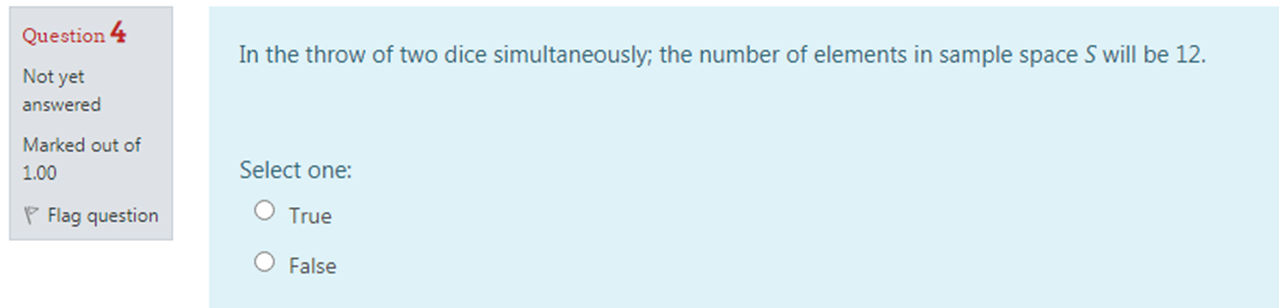 Solved In the throw of two dice simultaneously; the number | Chegg.com