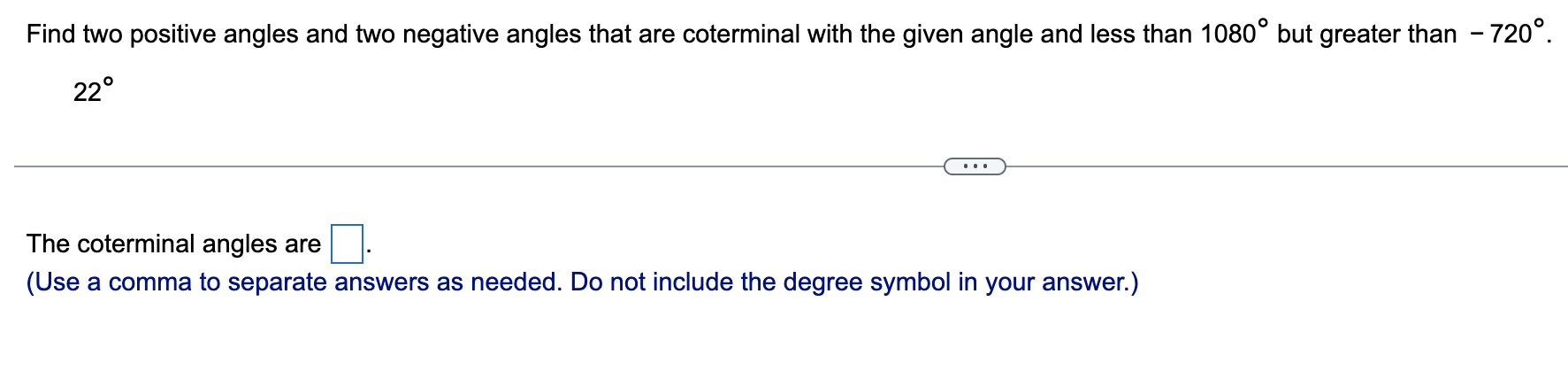 Solved Find two positive angles and two negative angles that | Chegg.com