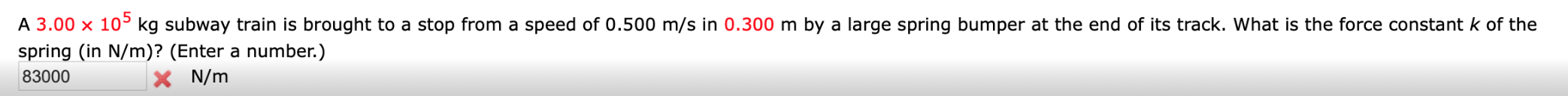 Solved I have tried 83000 and 83333 and its being marked | Chegg.com