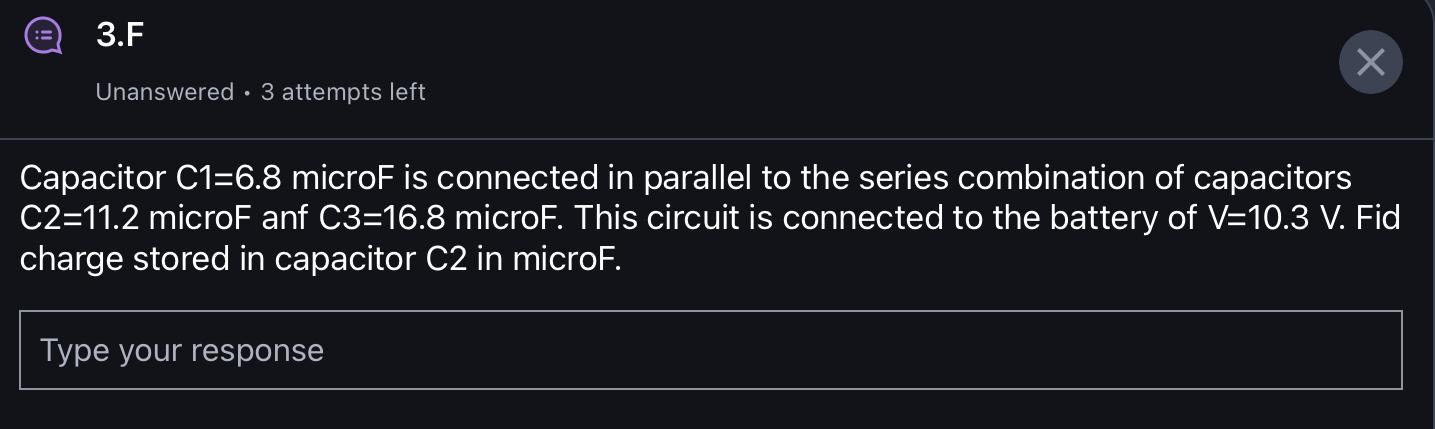 Solved Capacitor C1=6.8 microF is connected in parallel to | Chegg.com