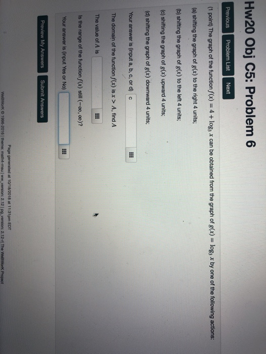 Solved Hw20 Obj C5: Problem 6 Previous Problem List Next (1 | Chegg.com