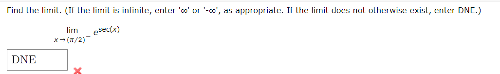 Solved Find the limit. (If the limit is infinite, enter ' | Chegg.com