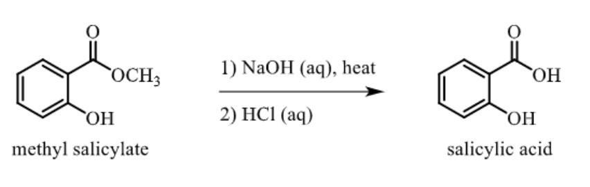 Solved 1) NaOH(aq), heat 2) HCl(aq) salicylic acid | Chegg.com