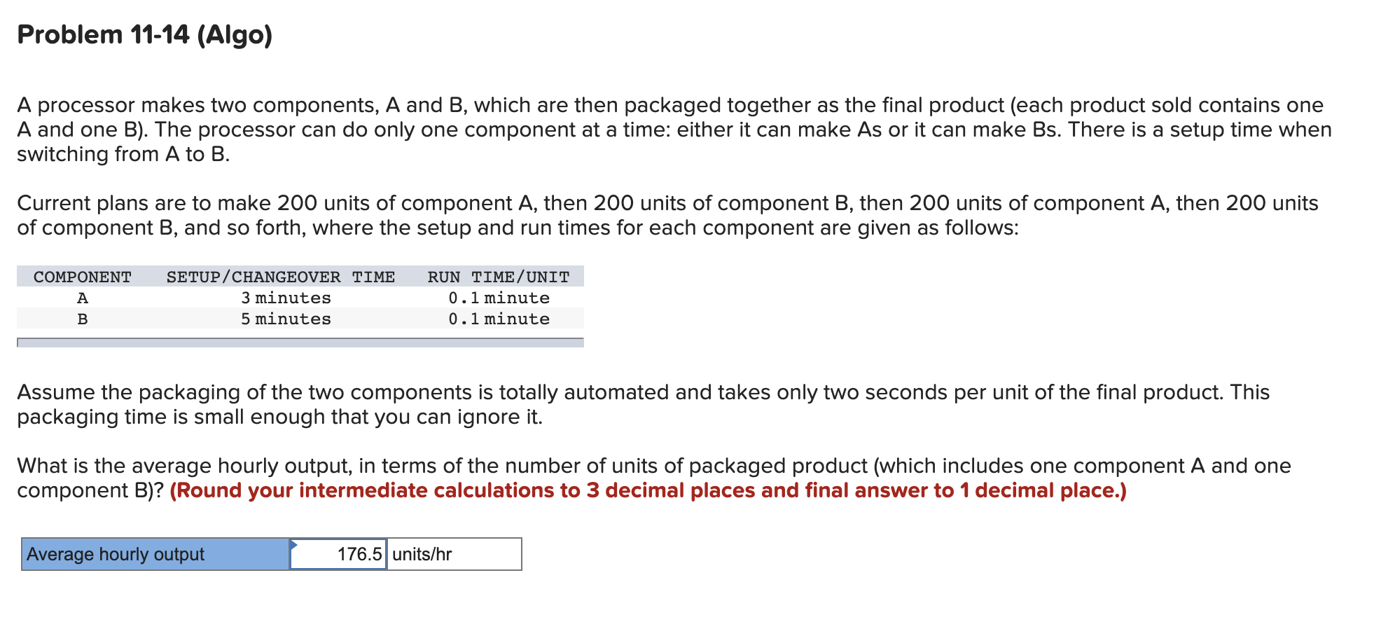 Solved A processor makes two components, A and B, which are | Chegg.com