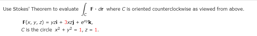 Solved F dr where C is oriented counterclockwise as viewed | Chegg.com
