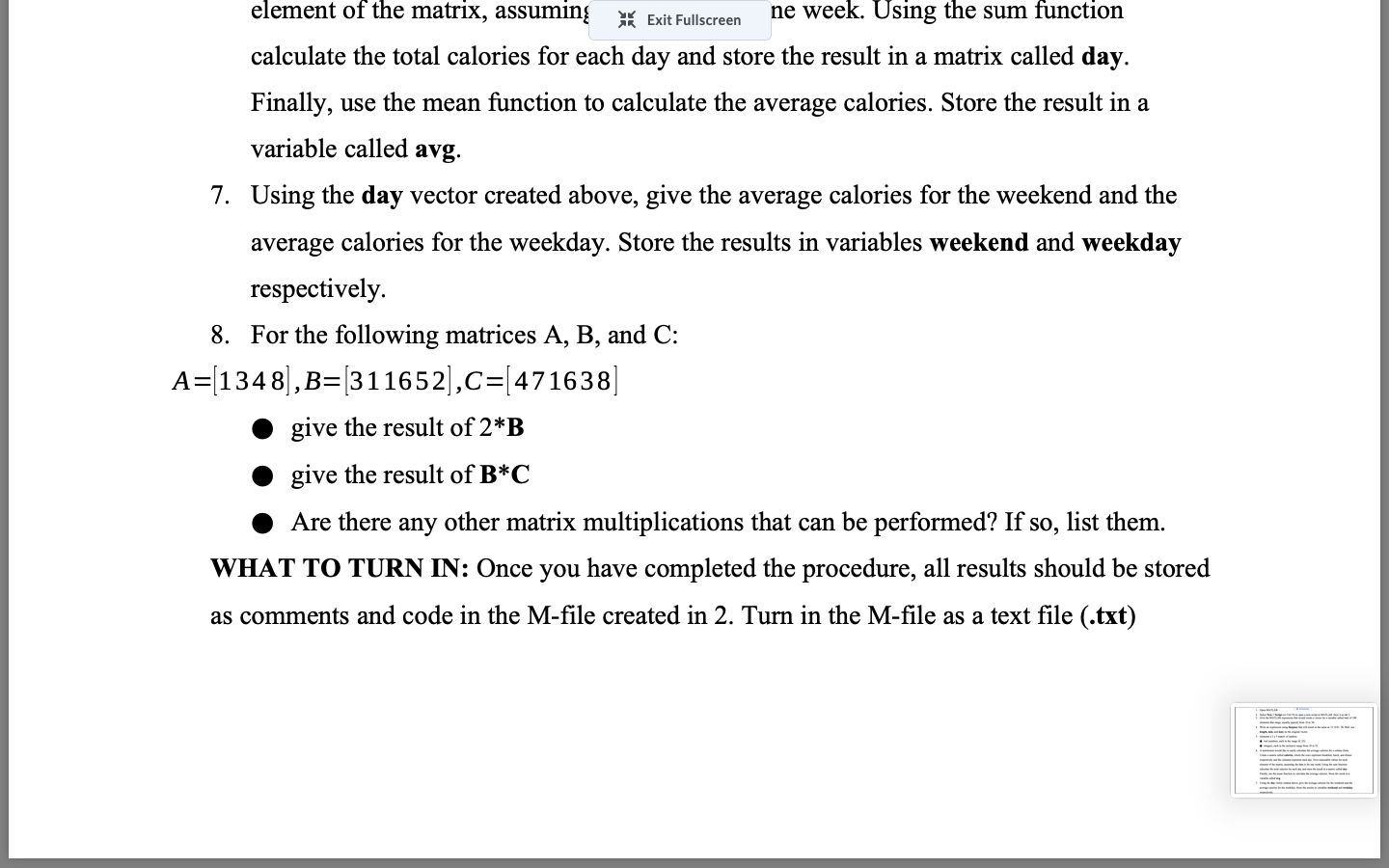 Solved 1 Open Matlab Exit Fullscreen 2 Select New Script