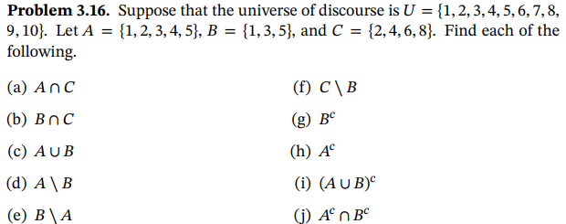 Solved Problem 3.16. Suppose that the universe of discourse | Chegg.com