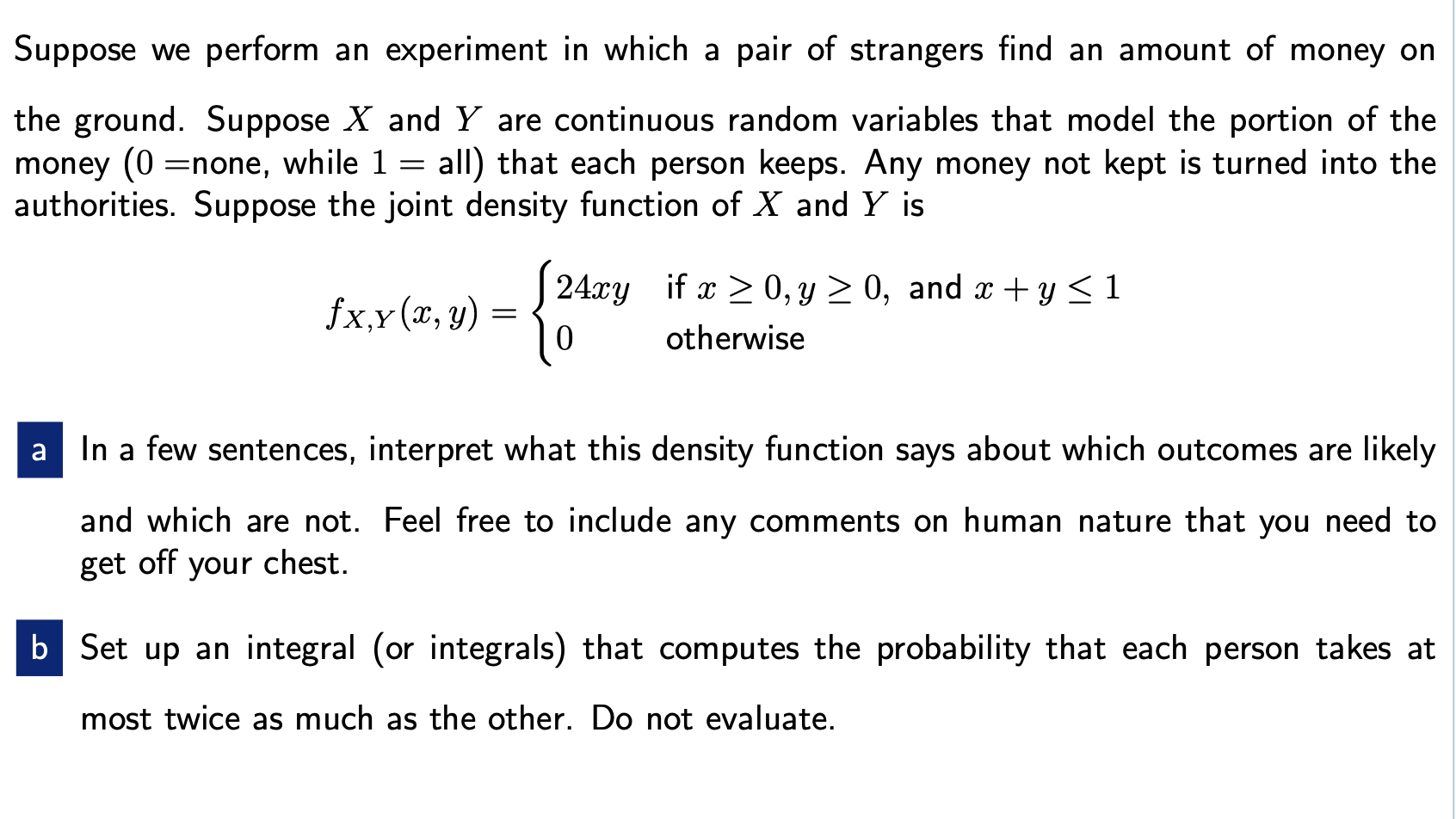 Solved Suppose we perform an experiment in which a pair of | Chegg.com