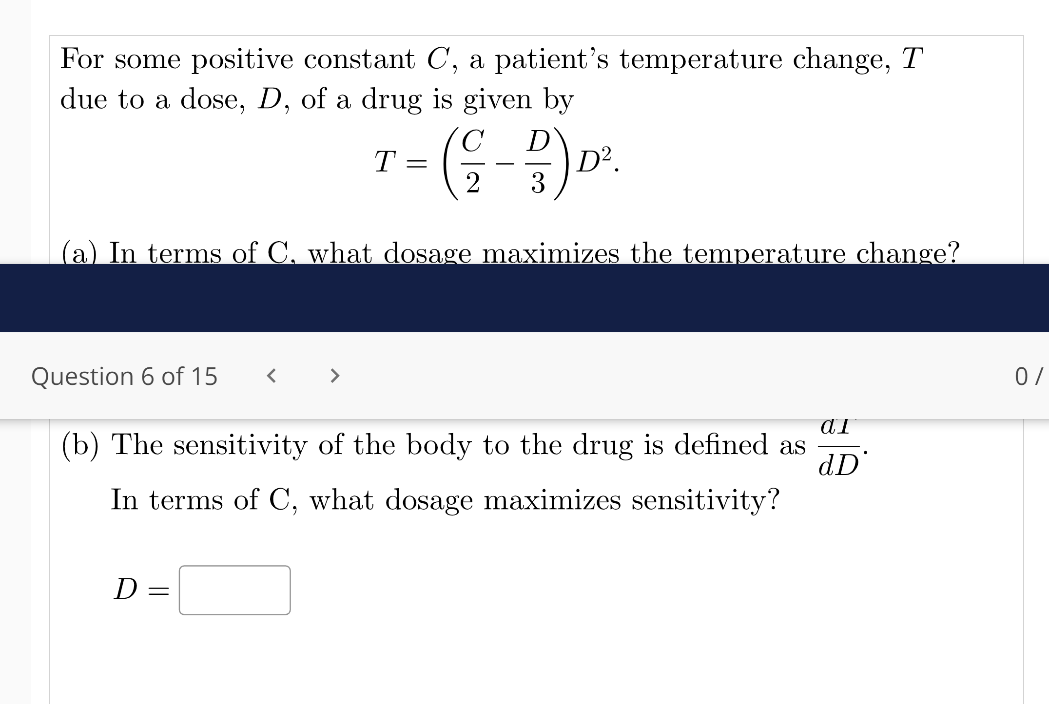 Solved For some positive constant C, a patient's temperature | Chegg.com
