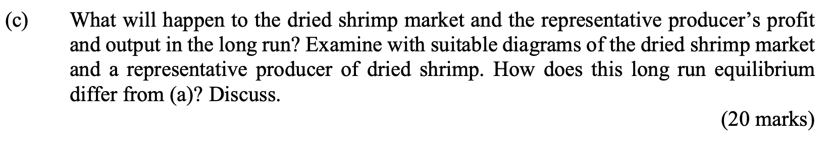 Solved n a fishing village, there are many producers | Chegg.com