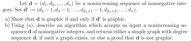 Solved Let \\( \\mathbf{d}=\\left(d_{1}, d_{2}, \\ldots, | Chegg.com
