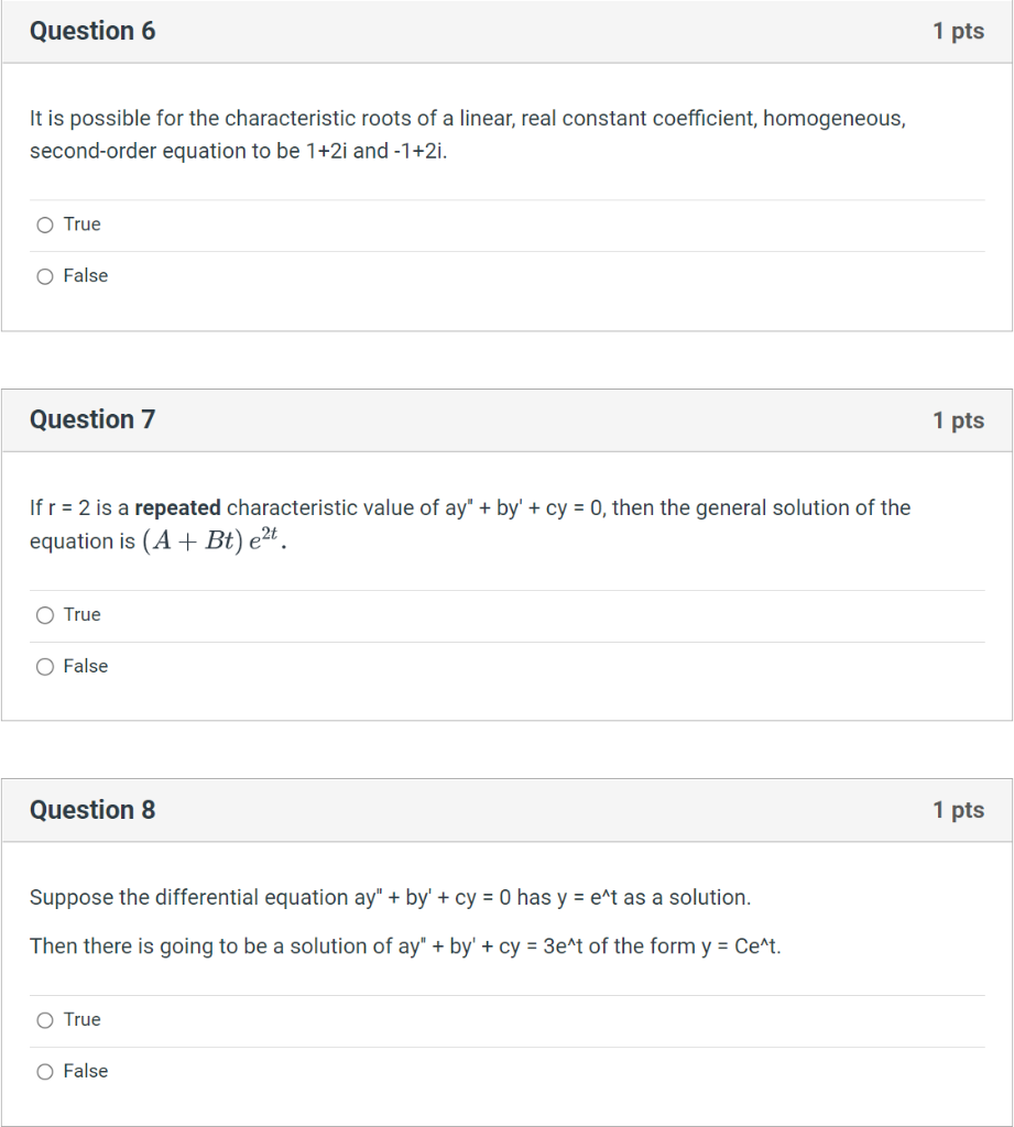 Solved It is possible for the characteristic roots of a | Chegg.com