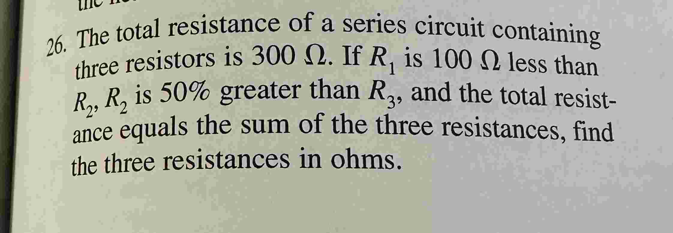 Solved The total resistance of ﻿a series circuit | Chegg.com