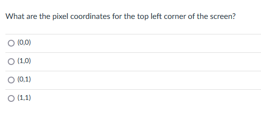 Solved What are the pixel coordinates for the top left | Chegg.com