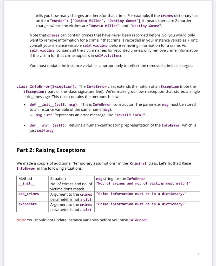 Solved CS 112 - Fall 2021 - Programming Assignment 9 Classes | Chegg.com
