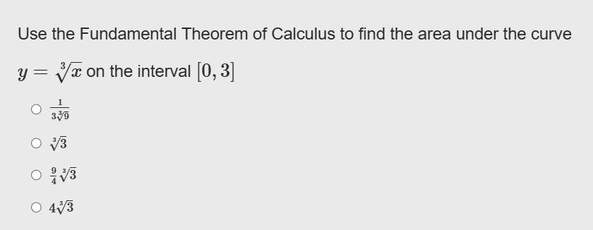 Solved Use the Fundamental Theorem of Calculus to find the | Chegg.com