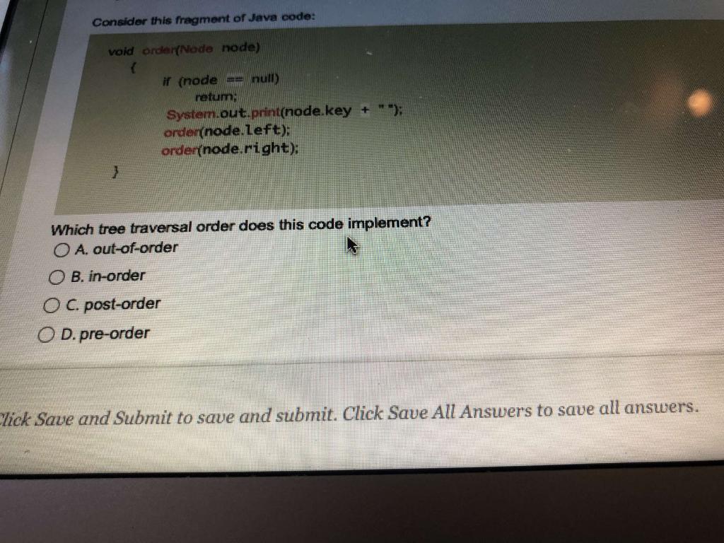 Solved QUESTION 4 Consider the following fragment of Java | Chegg.com