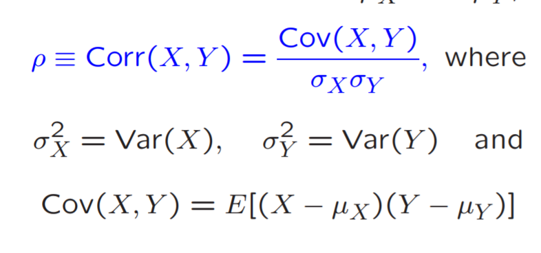 Solved Where P Corrxy Covx Y σχσy Oſ Varx Og 